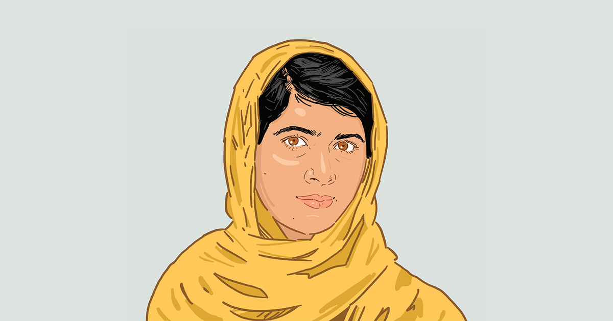 Top 163+ Malala yousafzai cartoon drawing - Tariquerahman.net